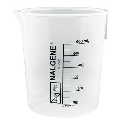 Nalgene Griffin Beaker, Low Form, Polypropylene, 600 mL | Carolina Biological Supply