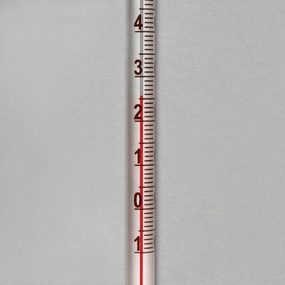 Red Spirit-Filled Partial Immersion 12" Thermometer (-10 to 150 C ...