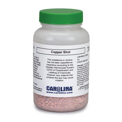Copper, Shot, Laboratory Grade, 500 g | Carolina Biological Supply