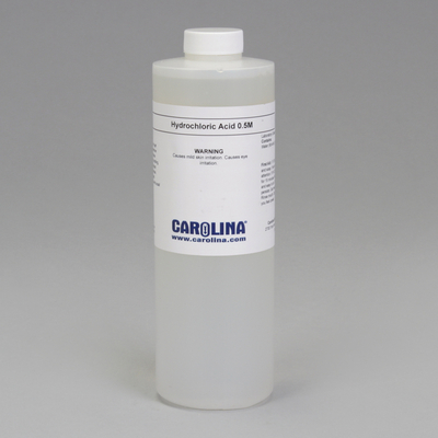 Hydrochloric Acid, 0.5 M, Laboratory Grade, 500 mL | Carolina ...