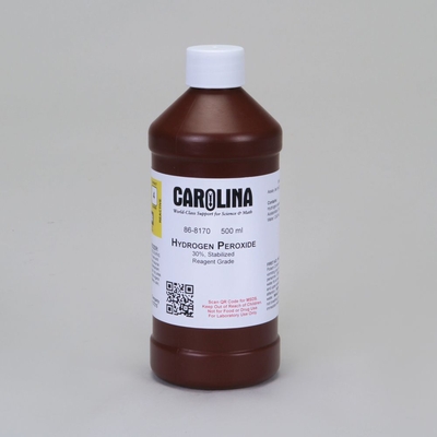 Hydrogen Peroxide, 30%, Reagent Grade, 500 mL | Carolina Biological Supply