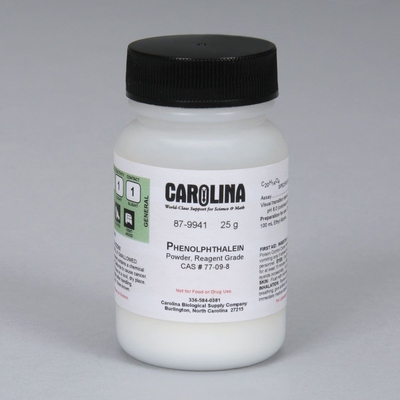 Phenolphthalein, Powder, ACS Grade, 25 g | Carolina Biological Supply
