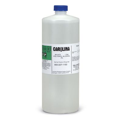 Polyvinyl Alcohol, 4%, Laboratory Grade, 1 L | Carolina Biological Supply