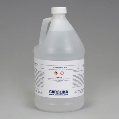 2-Propanol, 91%, Laboratory Grade, 3.8 L | Carolina Biological Supply