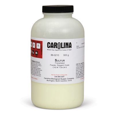 Sulfur, Precipitated Powder, Reagent Grade, 500 g | Carolina Biological ...