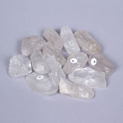 Quartz (hexagonal crystal) Specimen (labeled "B"), Pack of 16 ...