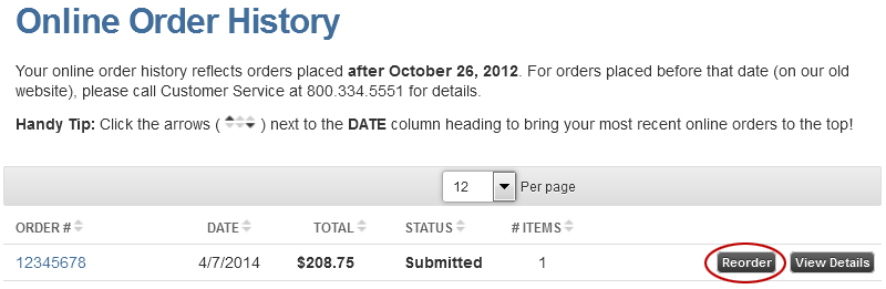 One-Click Reordering | Carolina Biological Supply